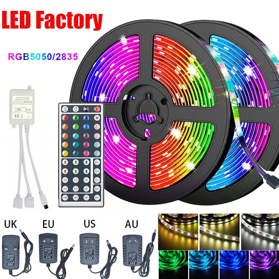 5M-10M LED Strip 5050 IP20 RGB Strip LED Light Flexible Ribbon Stripe ...