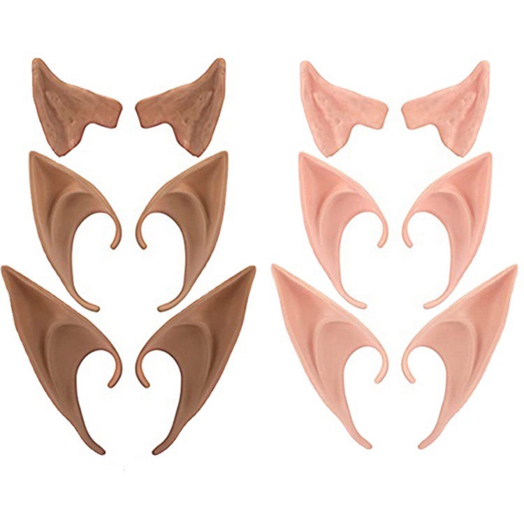 Halloween Elf Ears High Simulation Soft Harmless False Ears Props Fairy ...