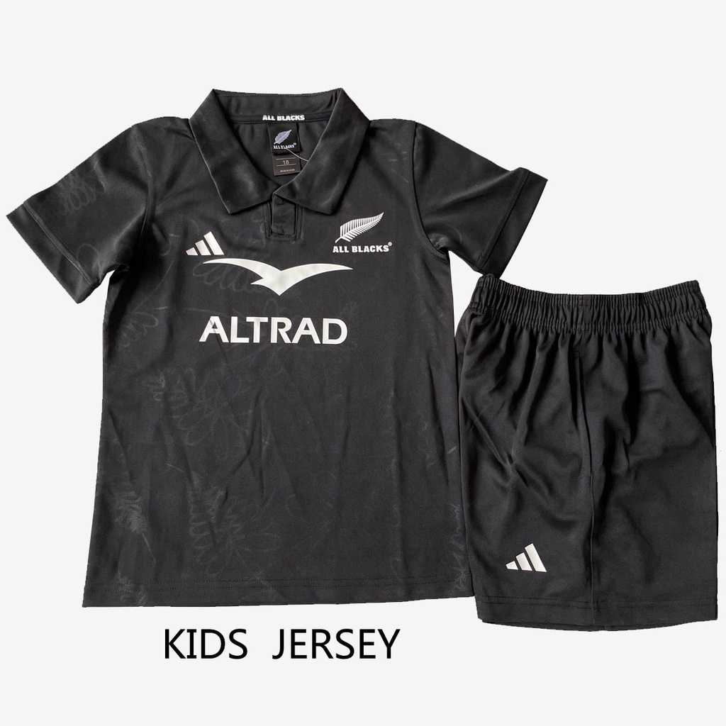 2023 Kids All Blacks Rugby Kit Children Rugby World Cup Jersey | Shopee ...