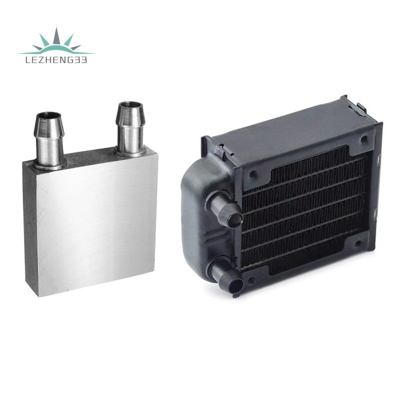 1 Pcs Aluminum Water Cooling Block 40X40X12mm Cooler & 1 Pcs PC Water ...