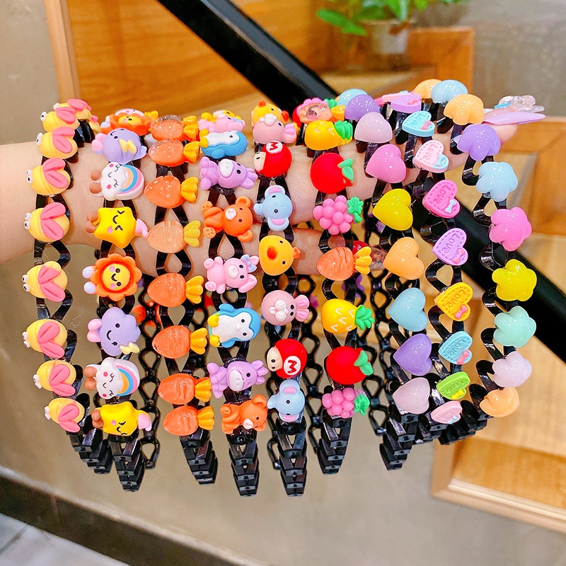 (Hair Band) Summer Children's Cute Cartoon Animal Colorful Flower ...