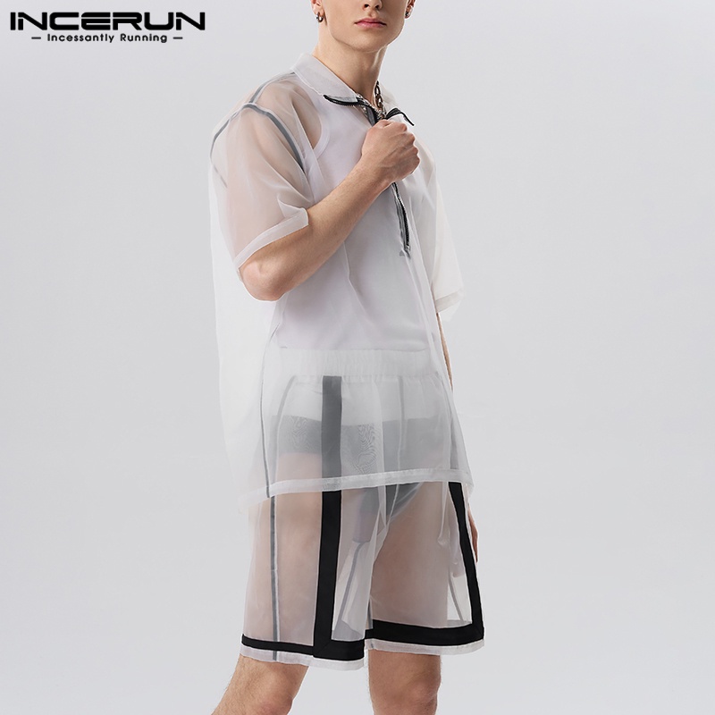 INCERUN Short Sleeve Top+Shorts Casual Set | Shopee Malaysia