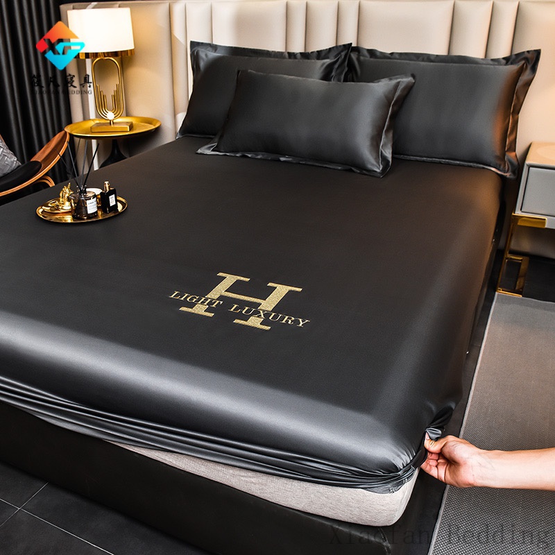 [Factory Stock] Summer Ice Silk Mattress Protector Washed Silk ...