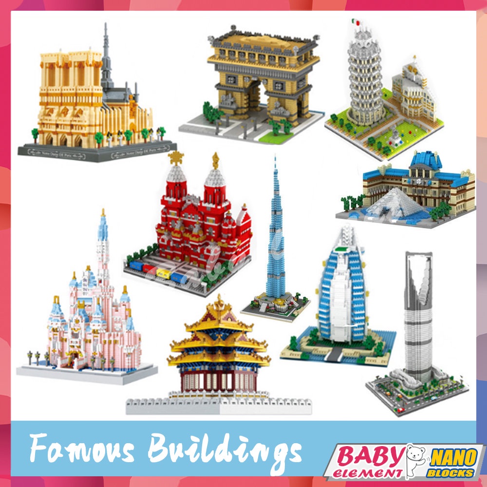 Nano Blocks world famous Building Blocks London Tower Bridge Paris ...