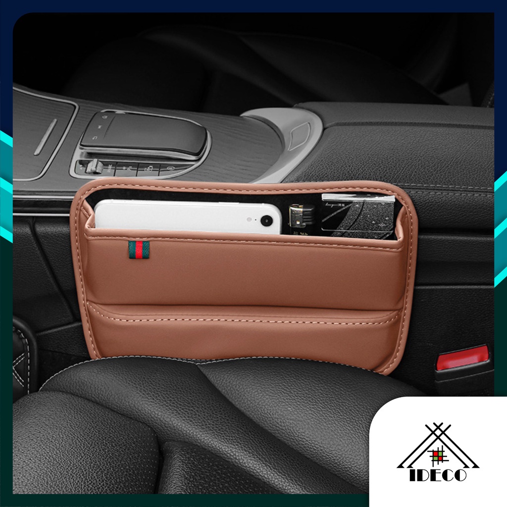 iDECO™ PU Leather Car Accessories Console Side Seat Gap Filler Front ...