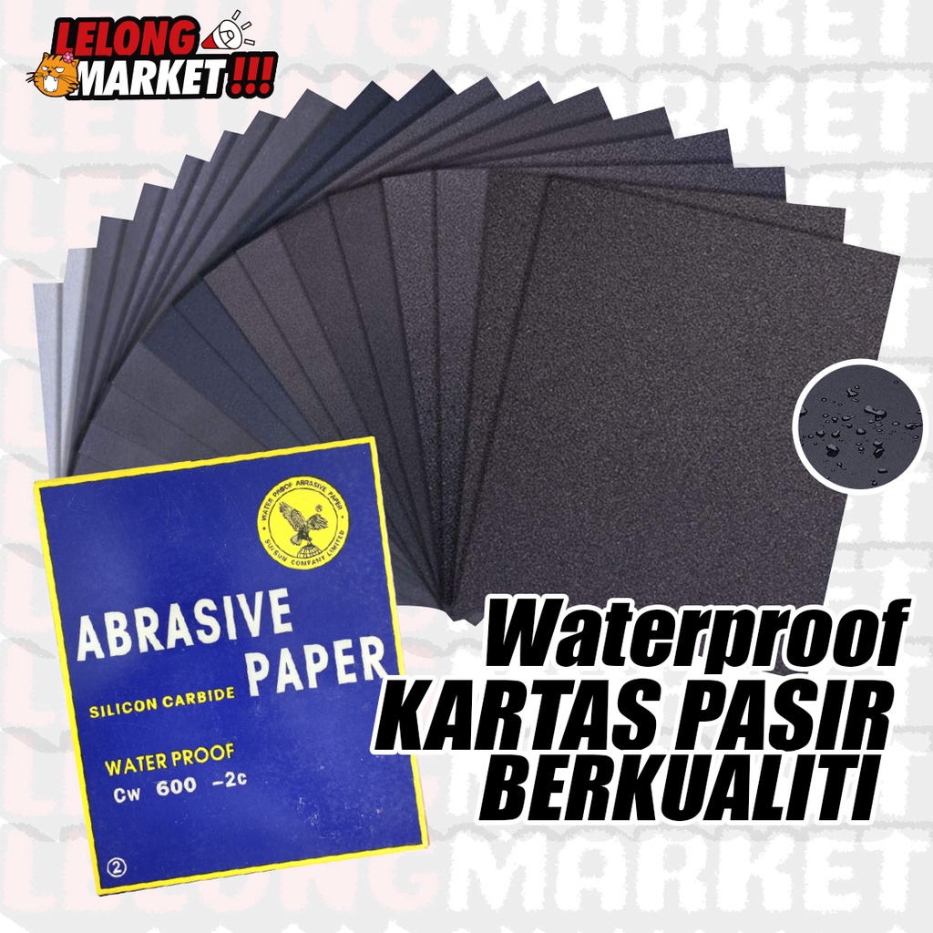 HIGH QUALITY Sand Paper Waterproof Wet Dry Abrasive Sandpaper Wood ...