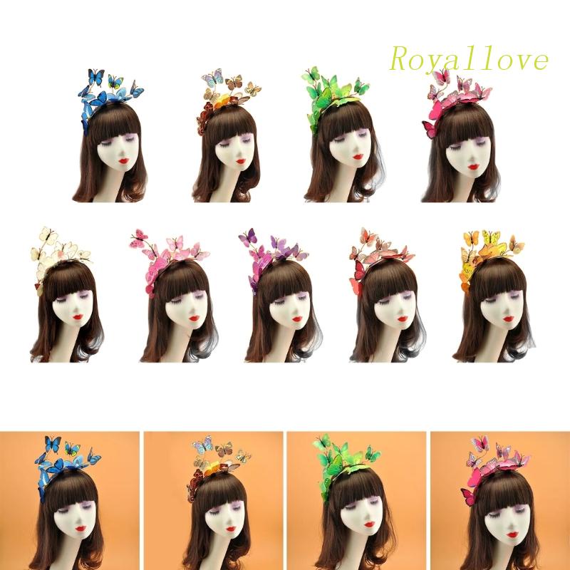 royal Butterfly Headpiece Party Hat Butterfly Headband Butterfly ...