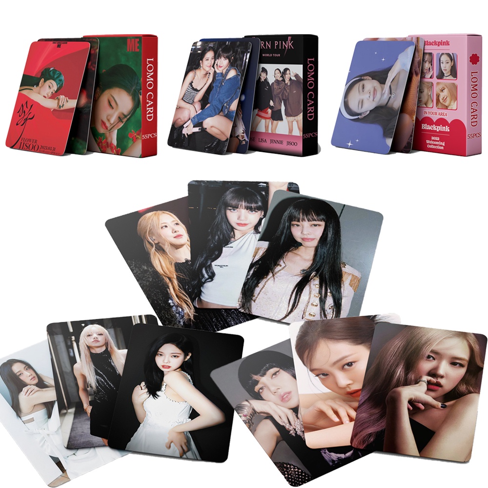 New 55Pcs/Set Kpop Blackpink Lomo Cards Album Photo Print Cards Korean ...