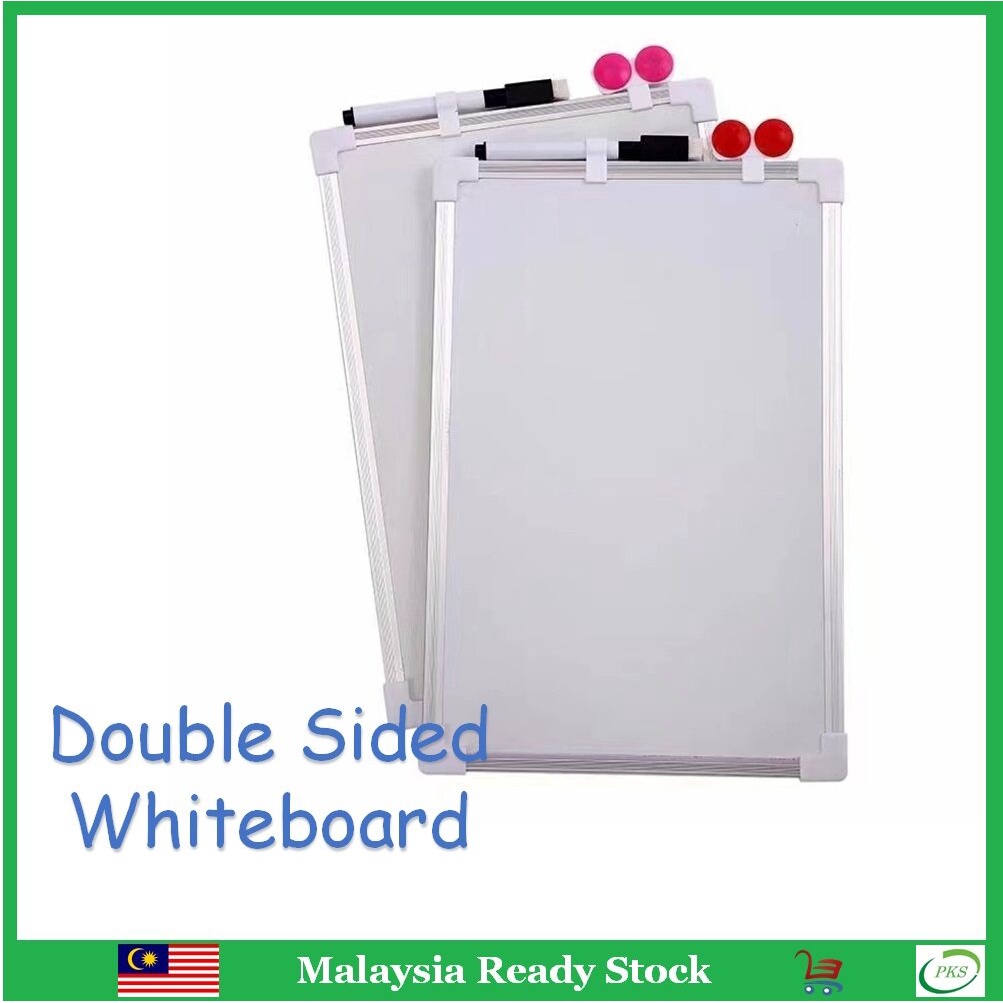 Magnetic Whiteboard Double Sided Aluminum Frame Lightweight Mini ...