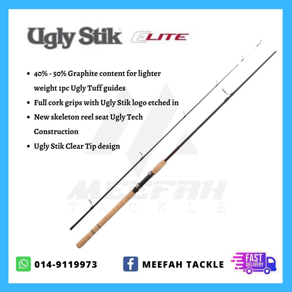 UGLY STIK - Elite Rod - Spinning Ultralight Fishing Rod Pancing ...