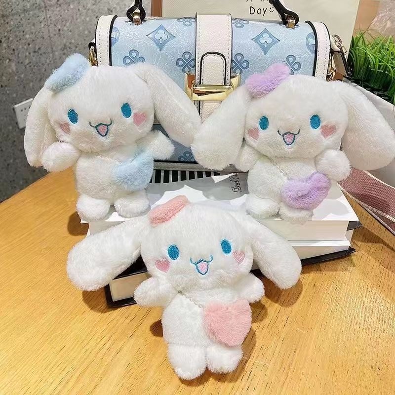 10cm KeychainCute Kuromi Melody Cinnamoroll Keychain Soft Toy Key Ring ...