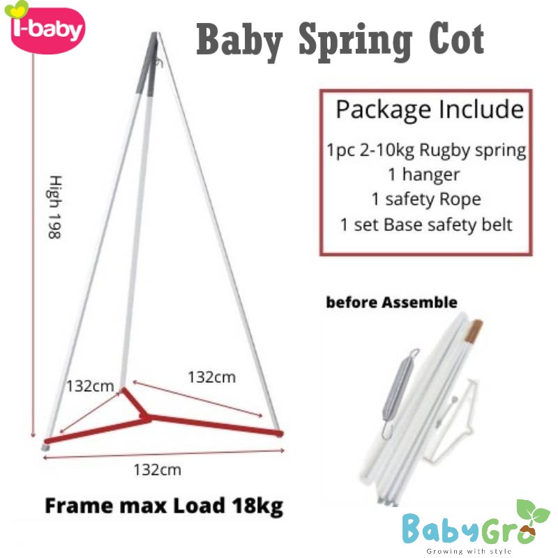 I-Baby Spring Cot Stand Baby Cradle Swing Tripod Type With Max Load ...