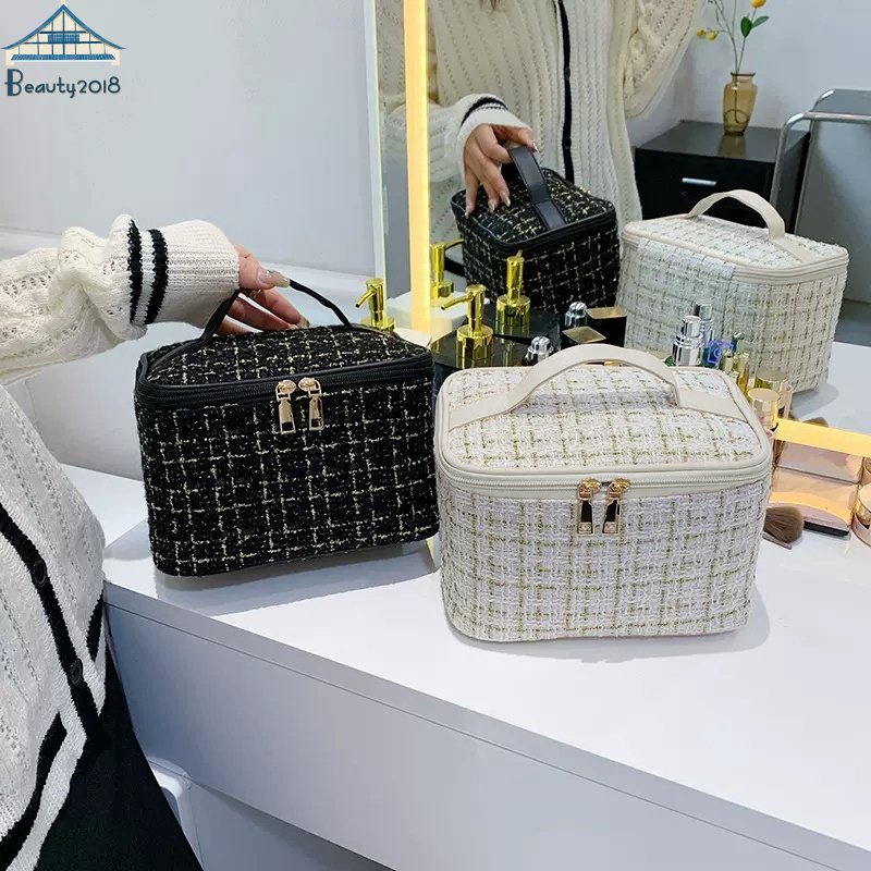Korean Portable Makeup Bag Large Capacity Cosmetic Storage Women ...
