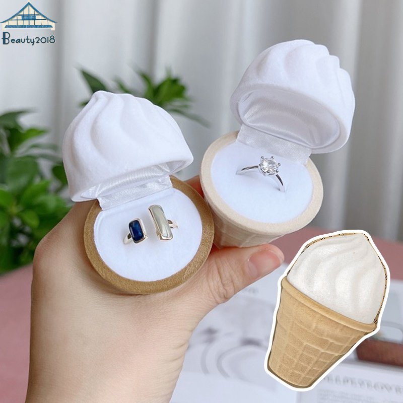 Creative Ice Cream Jewelry Box Jewelry Organizers Ins Necklace Box Cute ...