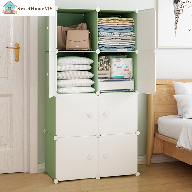 Ready Stock~ SweetHome Green Cabinet 8/12/16 Cube Cubes Almari Black ...