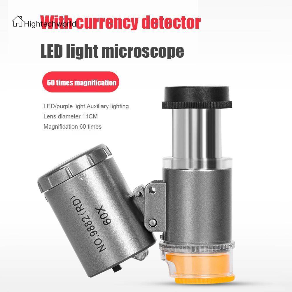 [Hightechworld.my] Microscope 60x Magnifier Loupe for Jewelry Gem Coin ...