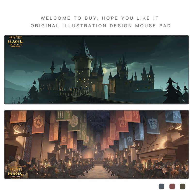 Harry Potter Oversized Long Mouse Pad Hogwarts Academy Gran Fendo ...