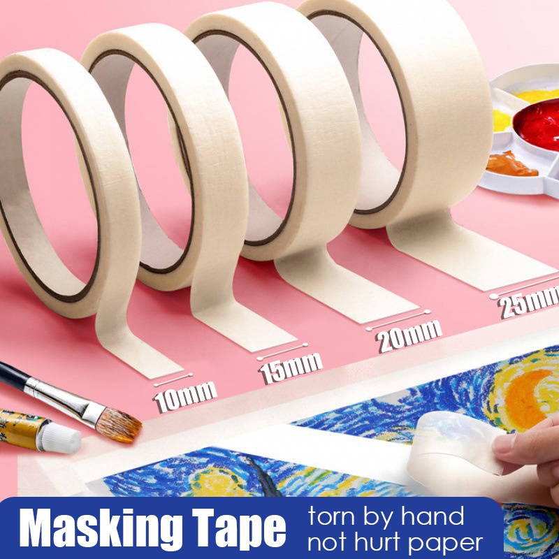 20M/Roll Thickened Masking Tape / Labeling Packing Drafting Painters ...