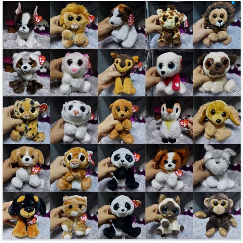 ty Plush Toys Big Eyes Size 6 Inches Assorted Designs Animal Like Soft ...