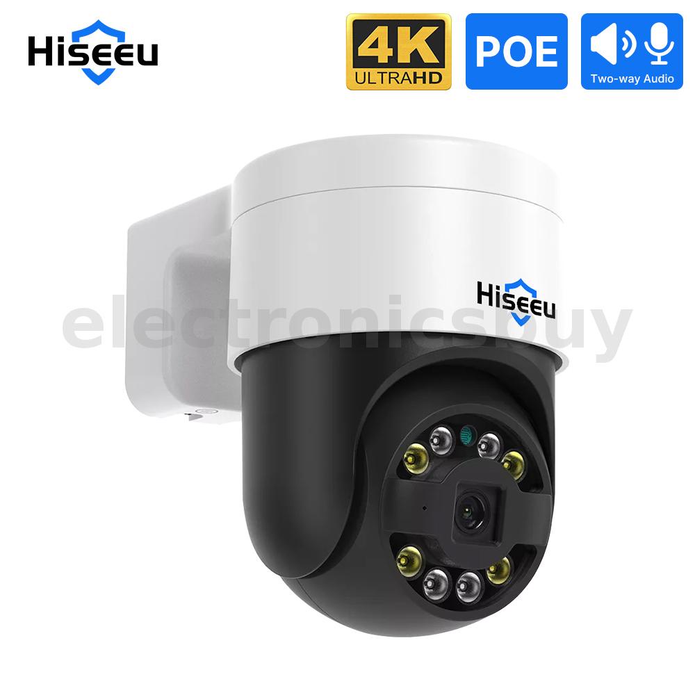 Hiseeu POE 4MP/8MP IP Video Surveillance Camera PTZ Digital Motion ...