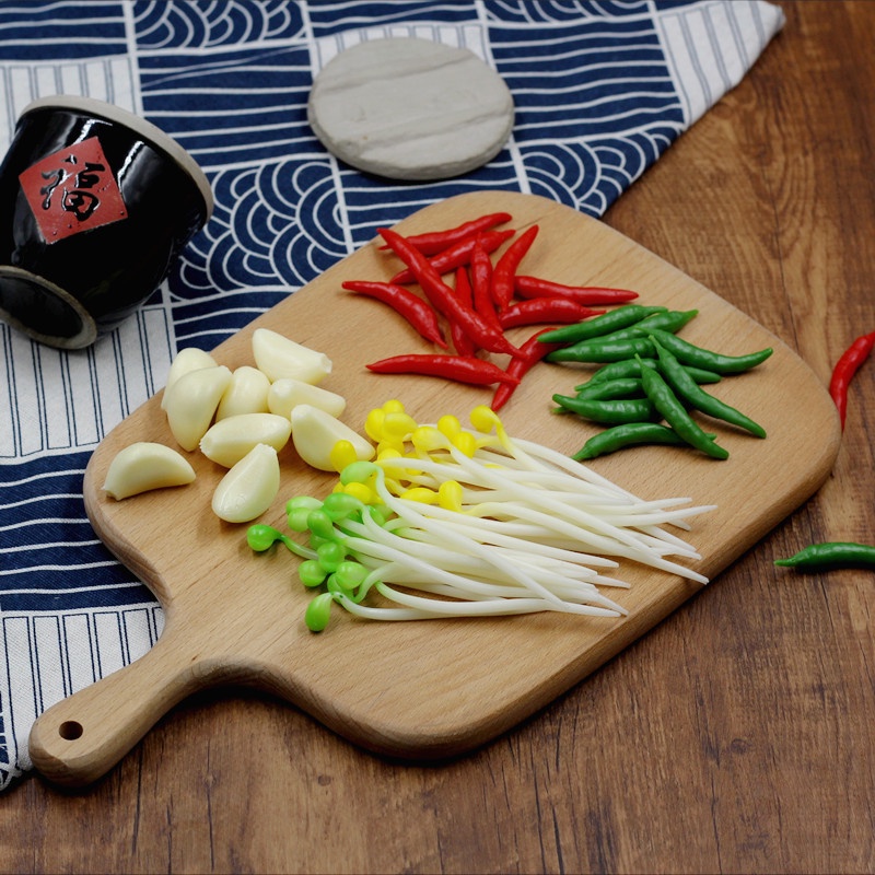 Artificial Fake Bean Sprouts Lifelike Chili Realistic Garlic Clove Food ...