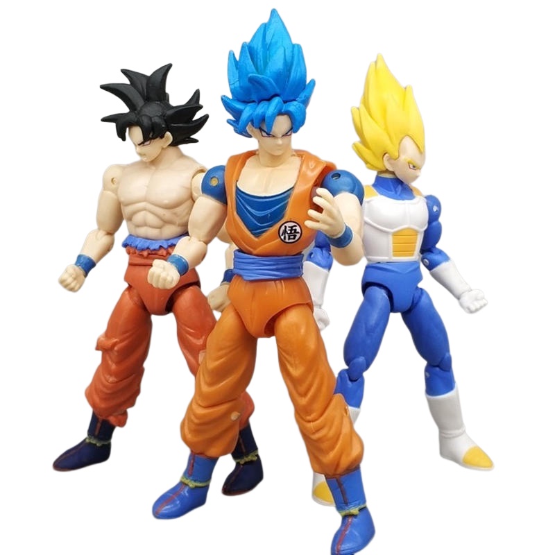 SHF Dragon Ball Z Articulated Action Figures Movable Son Goku Black ...