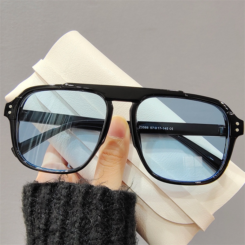 New square frame anti-glare sunglasses cross-border men's and women's ...