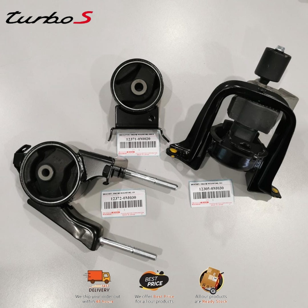 TOYOTA ENGINE MOUNTING SET FOR TOYOTA VIOS NCP42 2002-2007 FULLSET ...