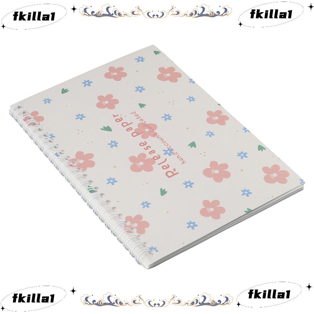 FKILA Sticker Book, A5 Sticker Organizer, Blank White Flower Reusable ...