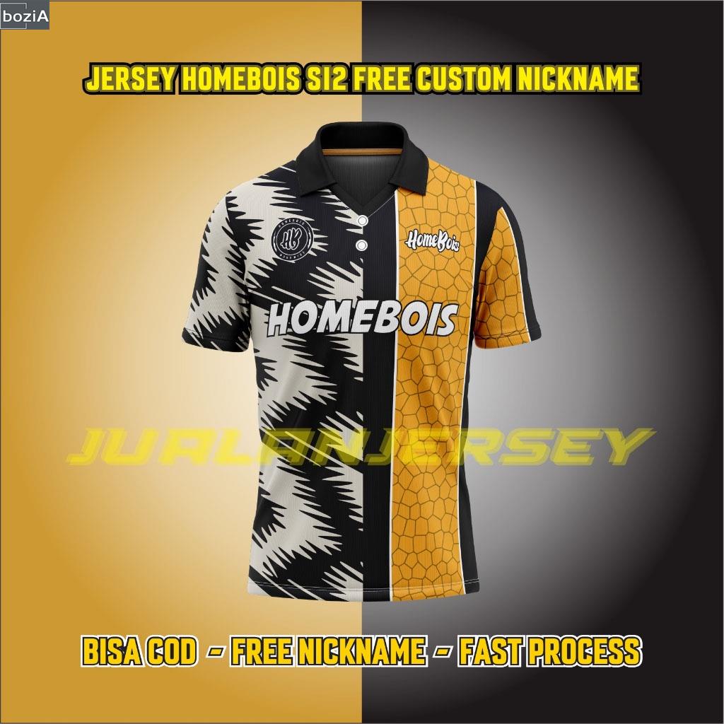 【Free Custom Name】(bozi)New Homebois S12 Jersey | Shopee Malaysia