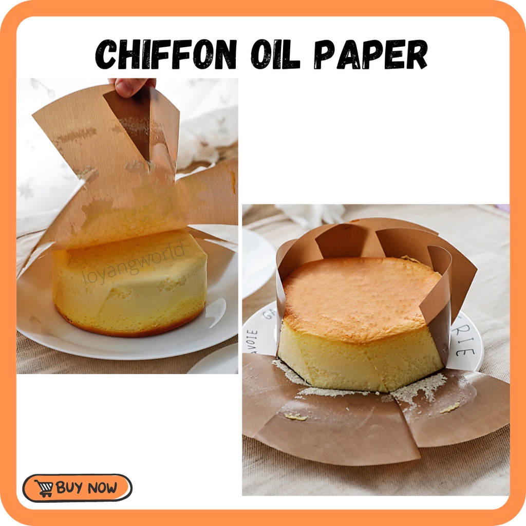 Chiffon Oil Paper Non-Stick Cake Round 6 Inches 8 Inch Baking Reusable ...