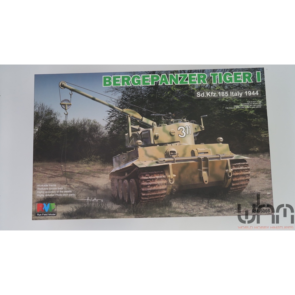 Rye Field Model 5008 Bergepanzer Tiger I Sd.Kfz.185 Italy 1944 | Shopee ...