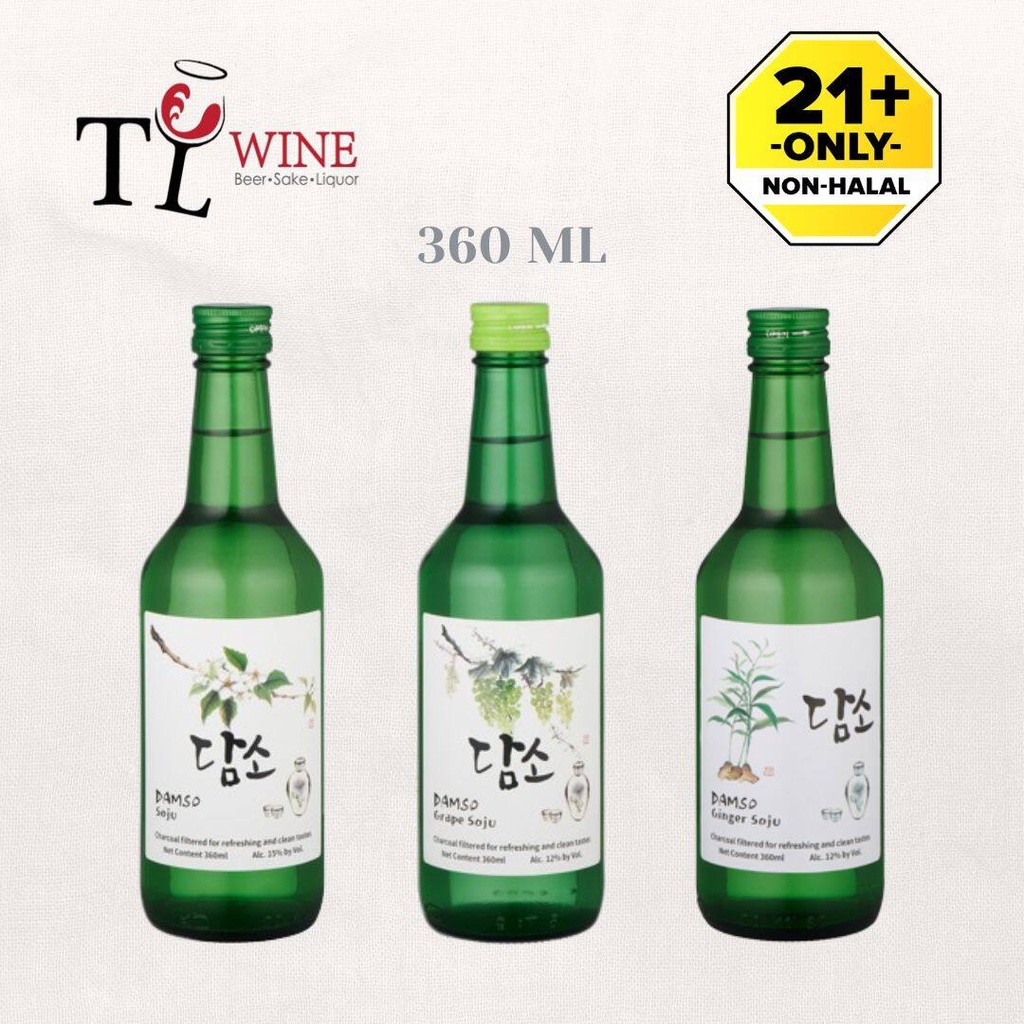Damso Soju 360ml Various Flavours (Alc: 12%-17%) 100% Original, Duty ...