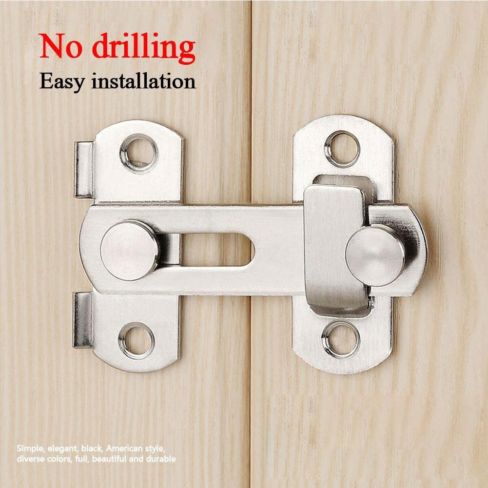 Stainless Steel Latch Door Buckle Security Sliding Door Hasp Bolt ...