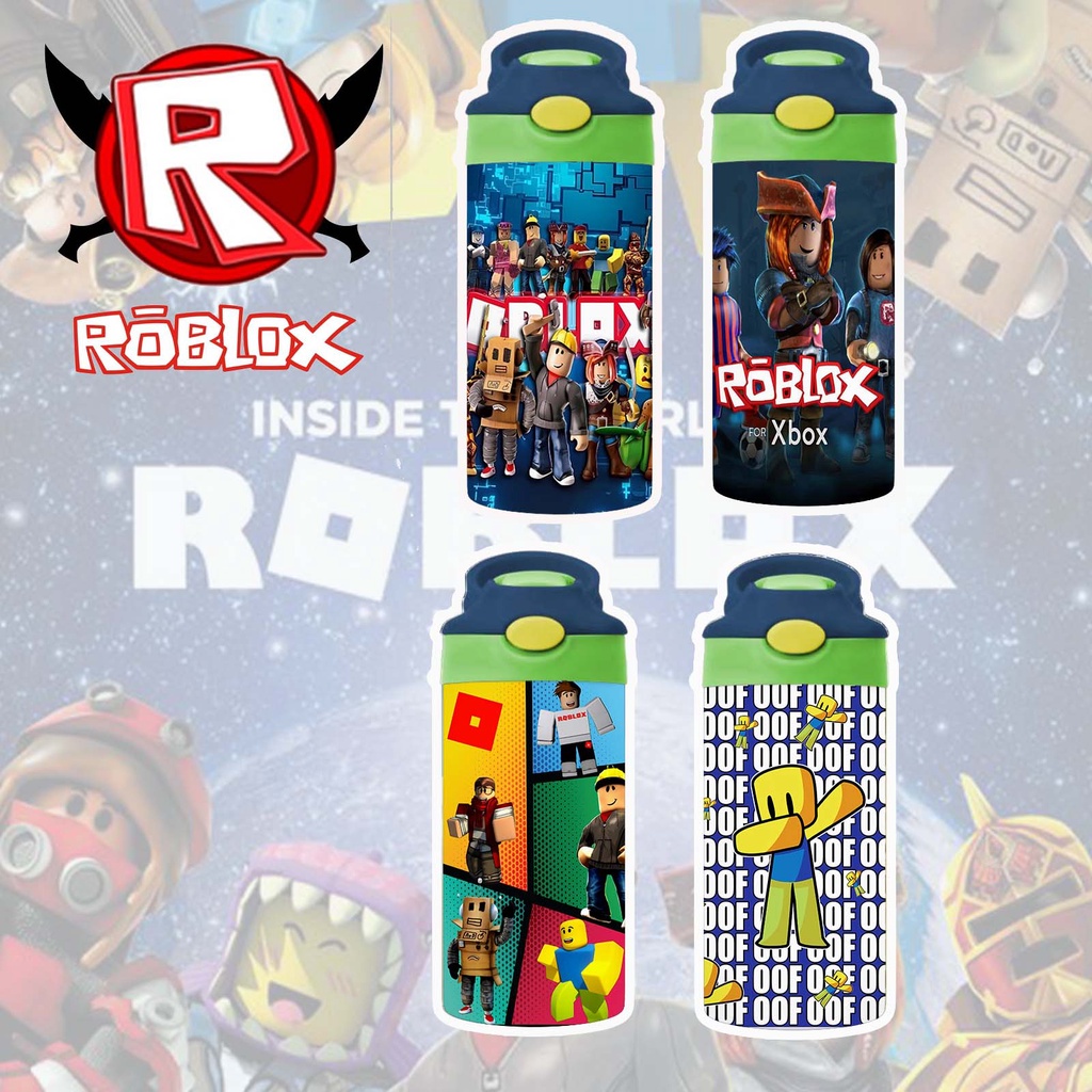 roblox Kids Tumbler 350ml Stainless Steel Todder Sippy Cup Double Wall ...
