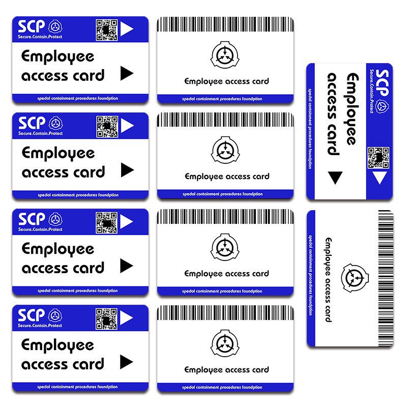 Scp card stick foundation peripheral black card senior authority card 5 ...