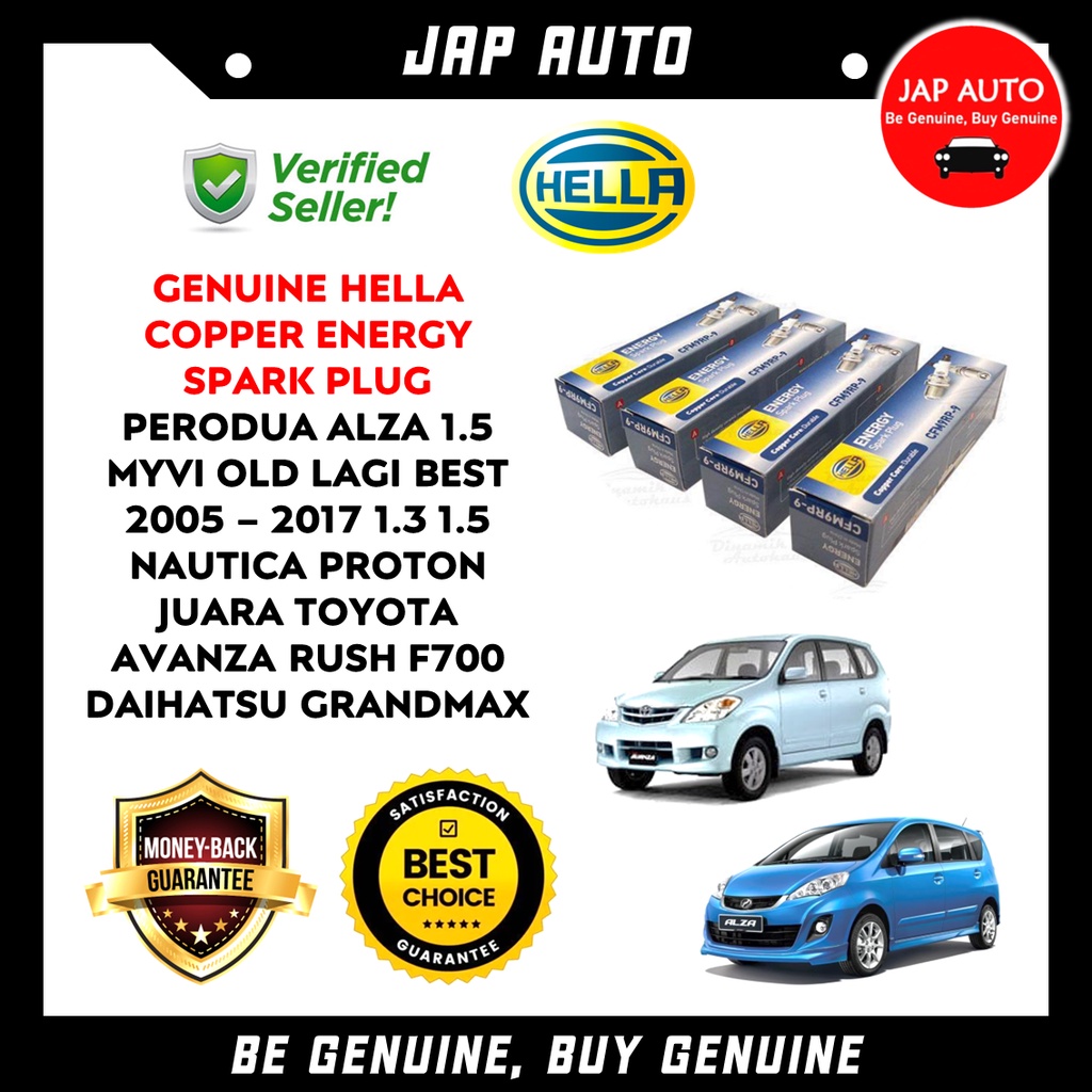 4 Biji CFM9RP-9 Perodua Myvi Icon Lagi Best Alza Toyota Rush Avanza ...