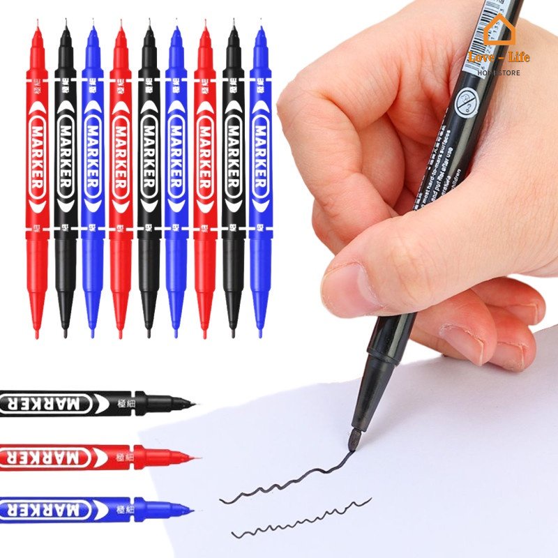 Long Mouth Deep Hole White Marking Pen/ Multi-purpose Black Ink Paint ...