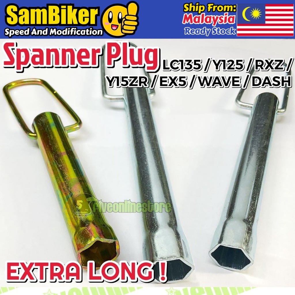 Plug Opener Spanner Spark Plug Pembuka LC135 Y15 RS150 FZ150 EX5 C70 ...