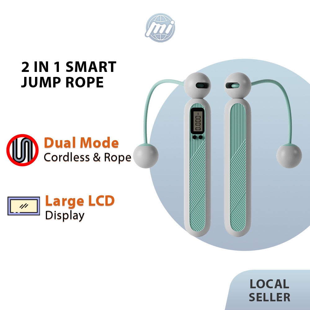 2in1 Cordless Smart Jump Rope Digital Jump Rope Ropeless Skipping Rope ... 2in1 Cordless Smart Jump Rope Digital Jump Rope Ropeless Skipping Rope ...