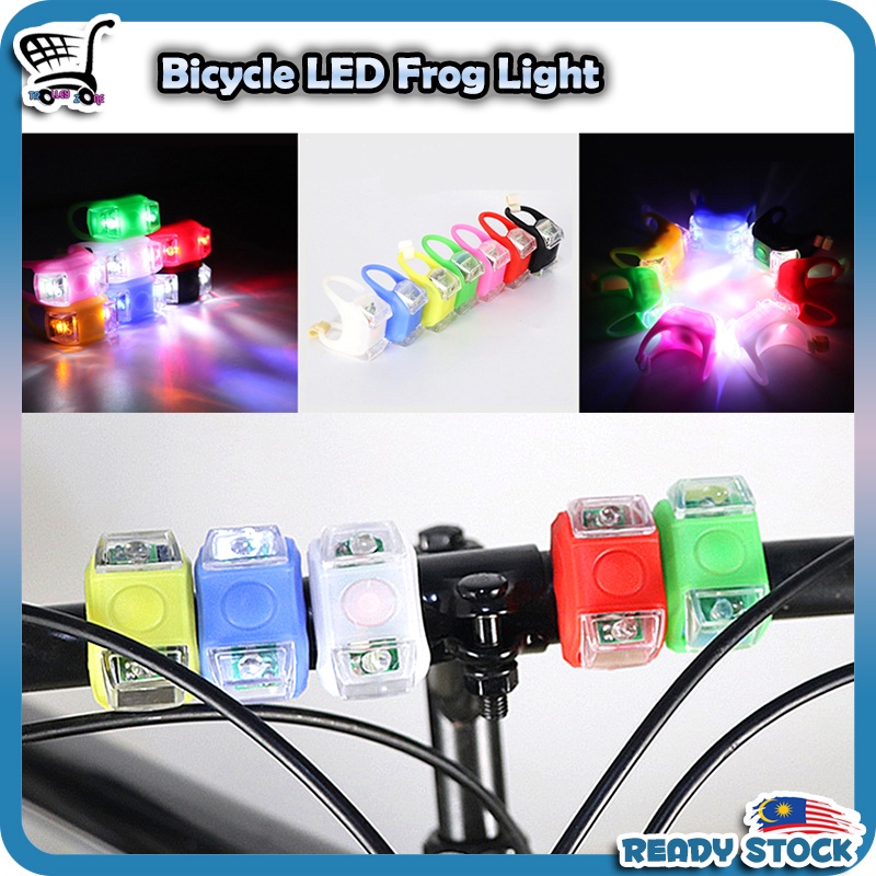 3 Modes Bicycle Safety Light Frog Light Lampu Basikal Depan Belakang ...