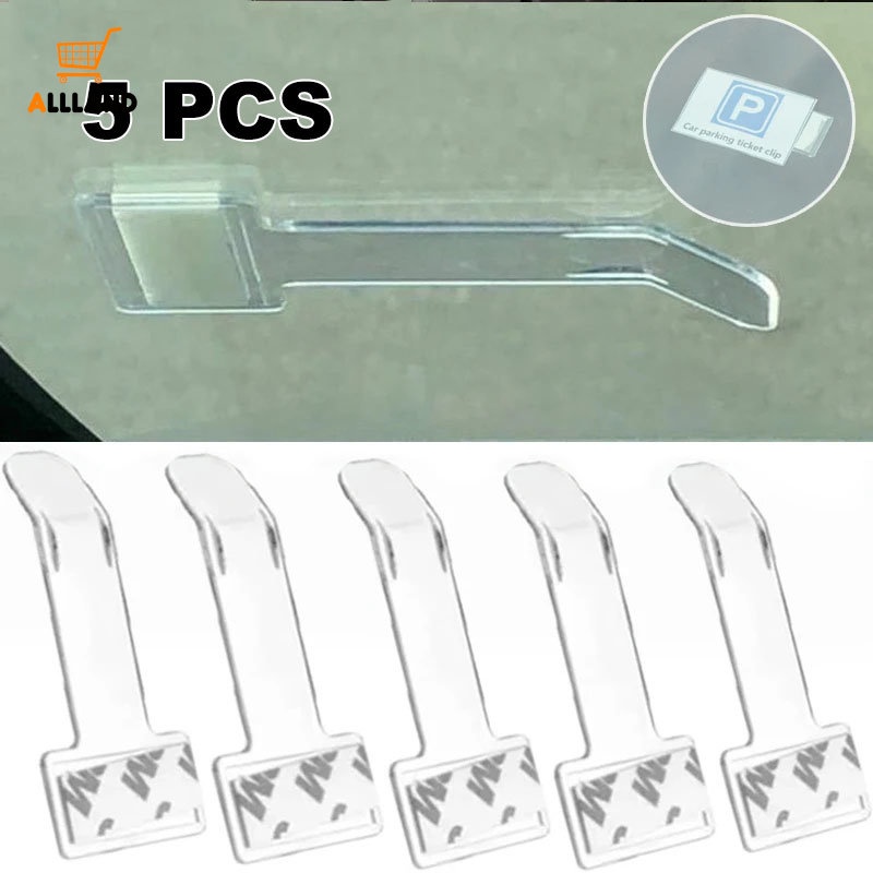 Car Parking Ticket Holder Clip/ Transparent T-shaped Folder Permit ...