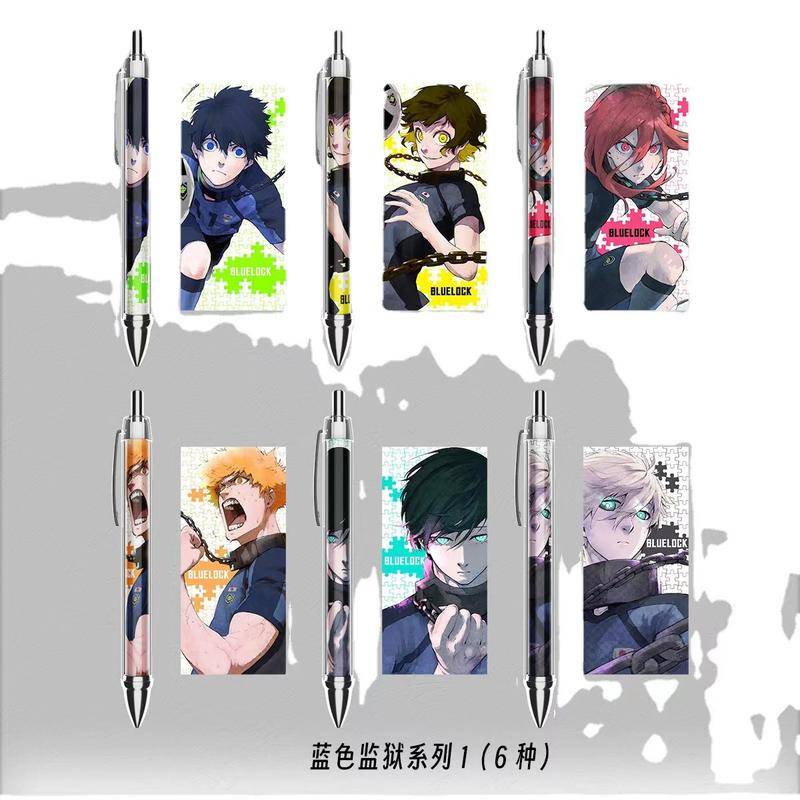 Japanese Anime Blue Lock 0.5mm gel pen Black ink Ballpoint Pen School ...