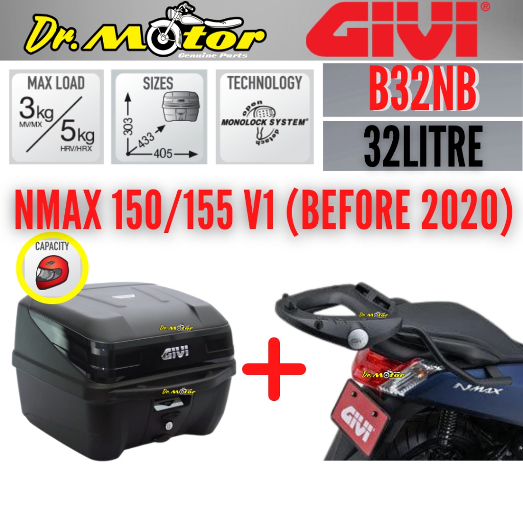 NMAX 150 V1 NMAX150 NMAX155 155 GIVI SRV SPECIAL MONORACK MONO RACK J ...