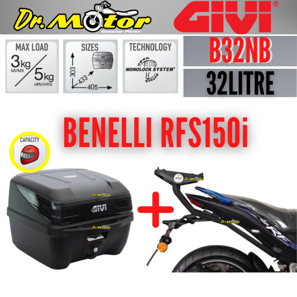BENELLI RFS150i RFS 150 RSF150 i GIVI HRV HEAVY DUTY MONORACK MONO RACK ...