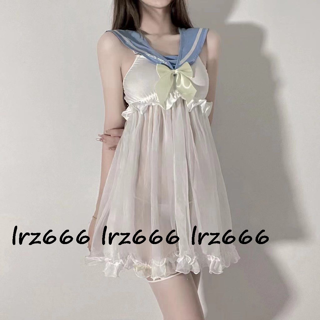 [Lrz666] Japanese Cute Uniform Temptation One-Piece Nightdress Sexy ...