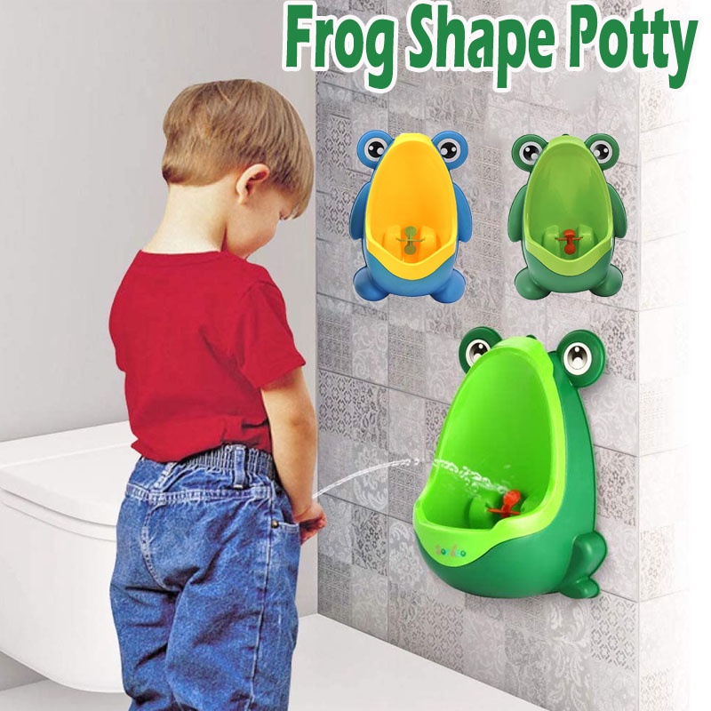 READY STOCK Frog Boy Kids Toilet Cute Frog Shape Boy Training Pee Urine ...