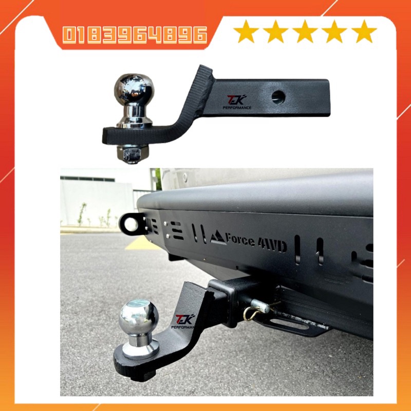 4x4 Pintle Hook Heavy Duty Towing Hook With Ball Hitch Tow Hook 8 Ton ...