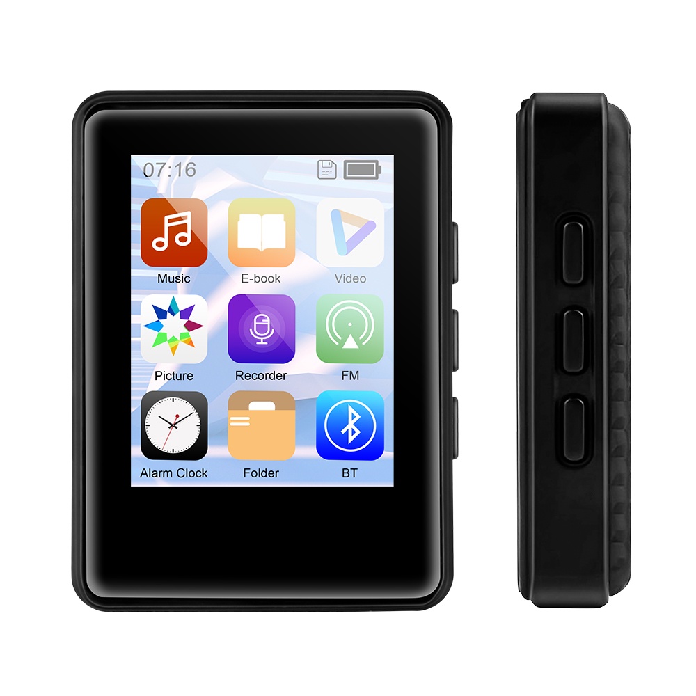 MP3 Player with Bluetooth Portable 2.5inch Full Touch Screen Mp5 Music ...