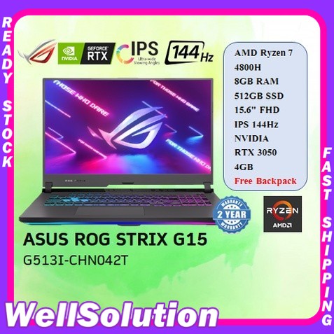 Asus ROG Strix G15 G513I-CHN042T 15.6'' FHD 144Hz Gaming Laptop ( AMD ...